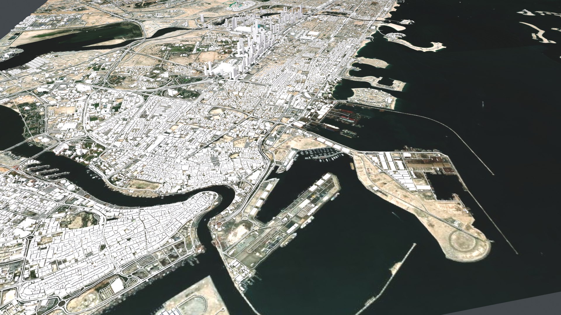 3D Cityscape Dubai United Arab Emirates - TurboSquid 1759435