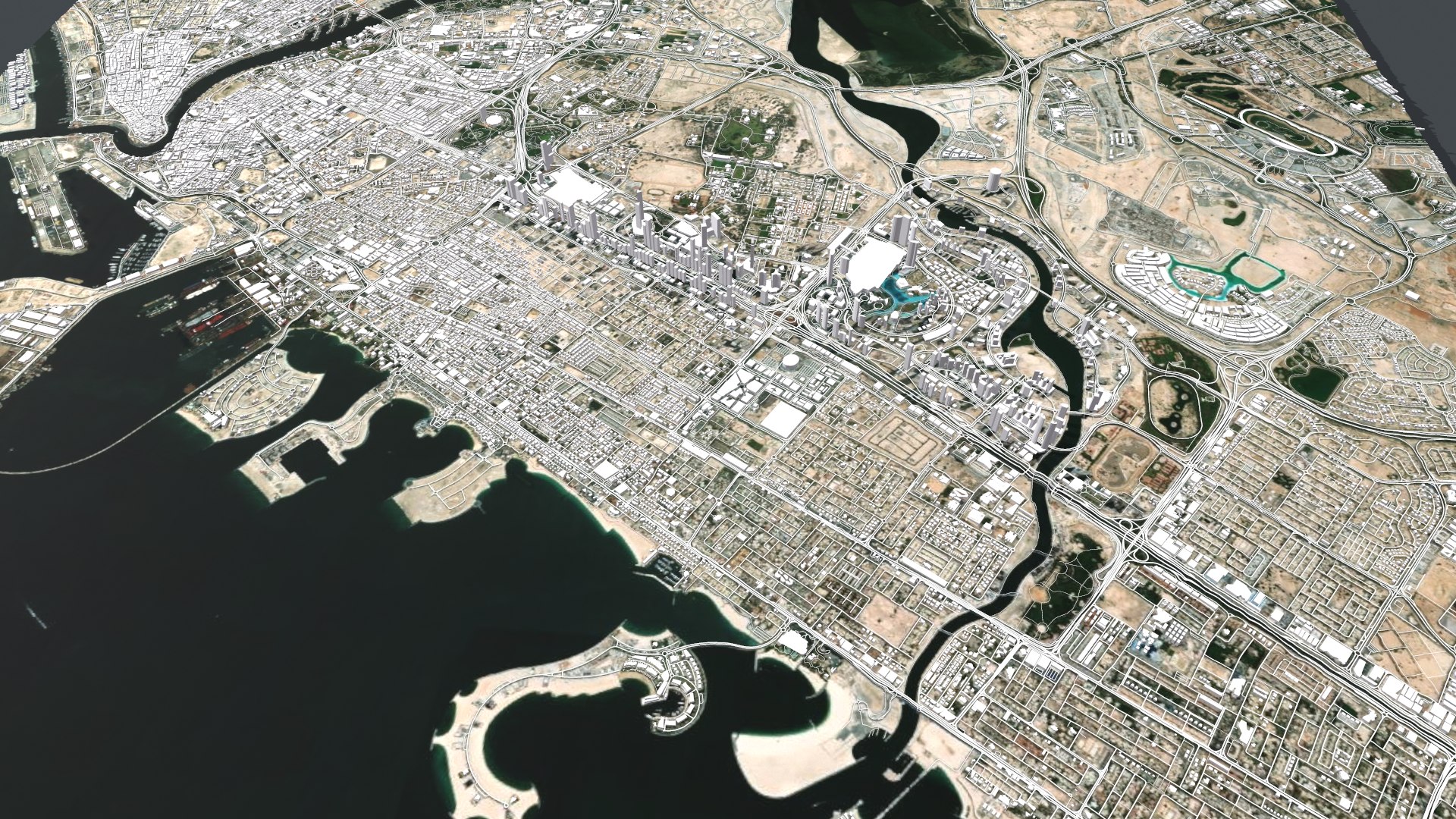 3D Cityscape Dubai United Arab Emirates - TurboSquid 1759435