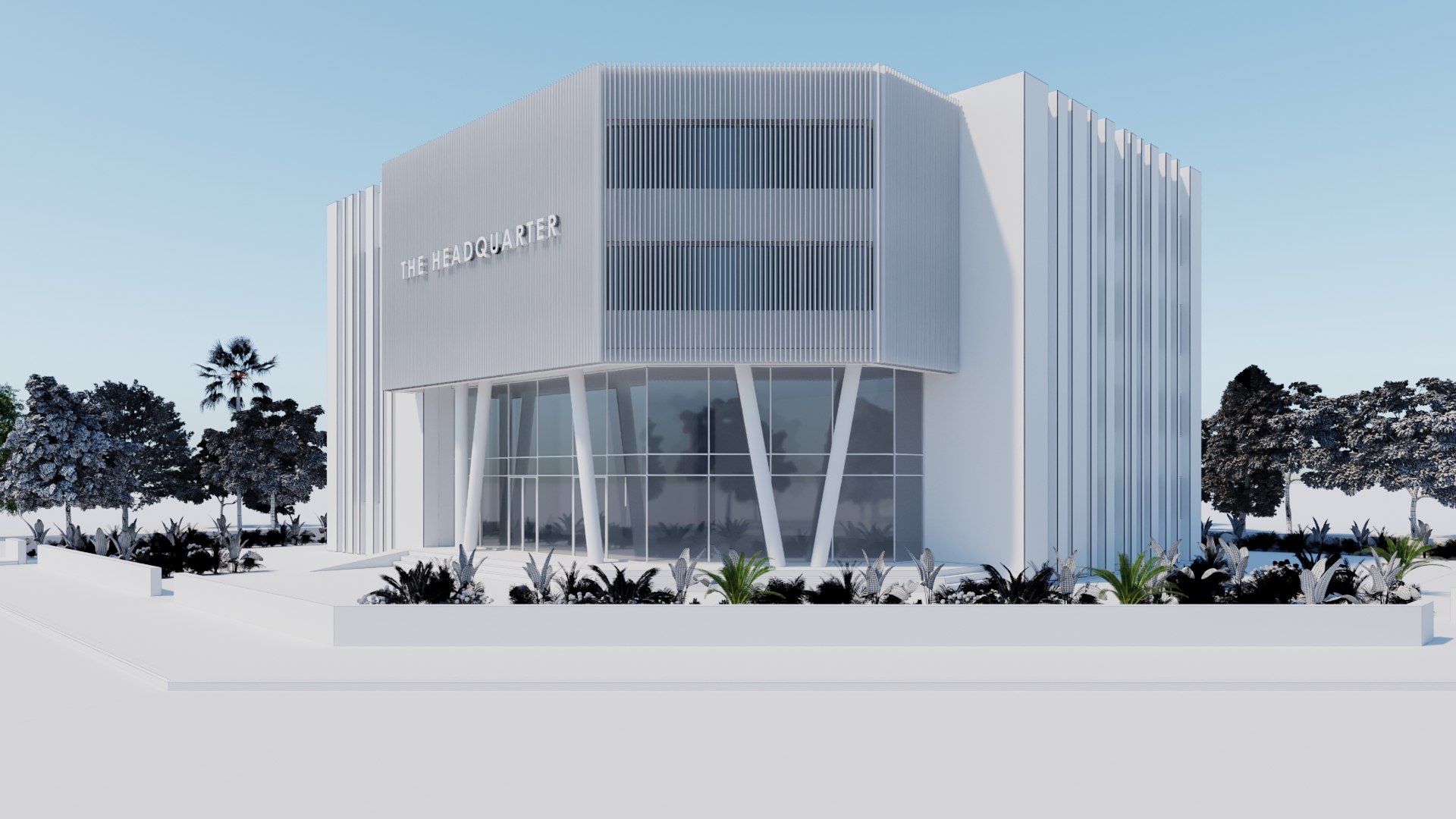 3D HeadQuarter Model - TurboSquid 2097541 3D HeadQuarter Model - TurboSquid 2097541