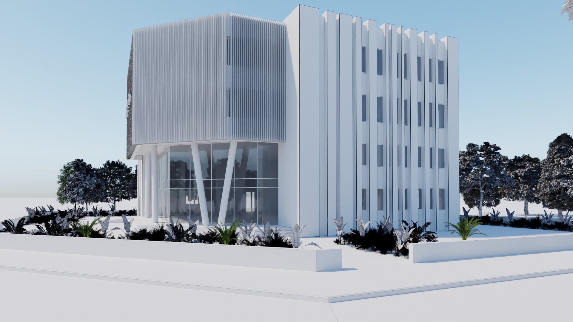 3D HeadQuarter Model - TurboSquid 2097541 3D HeadQuarter Model - TurboSquid 2097541