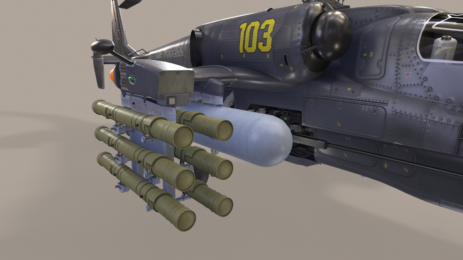 Kamov Ka-52K Katran Basic Animation Model - TurboSquid 1985168