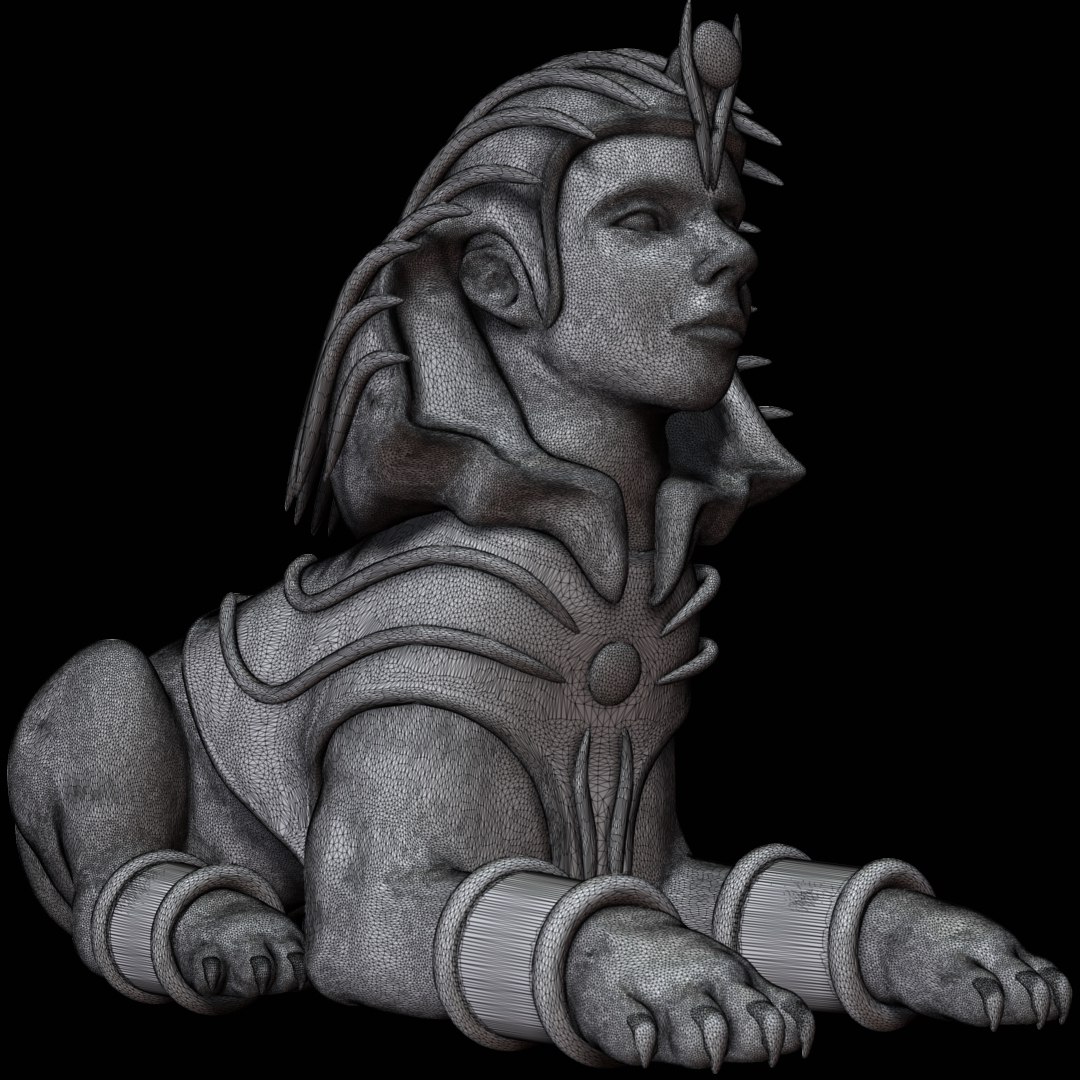 3d model sphinx