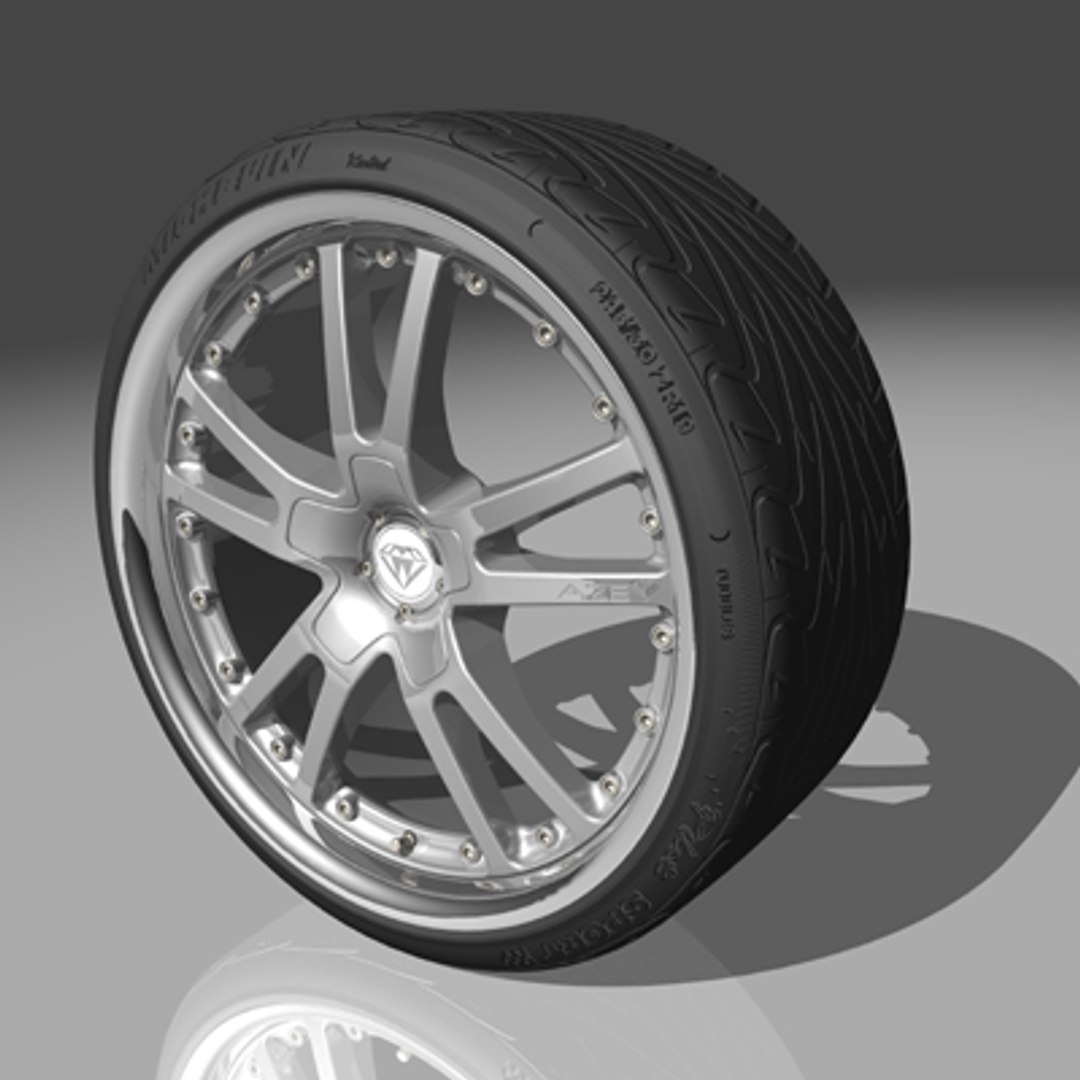 Azev Ps Wheel Tires 3d Max