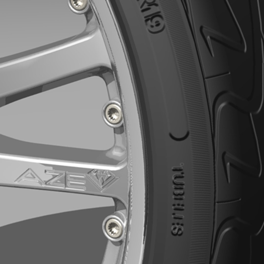 Azev Ps Wheel Tires 3d Max
