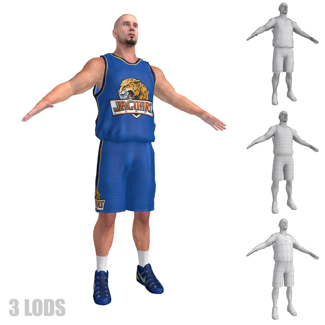 3d model basketball player