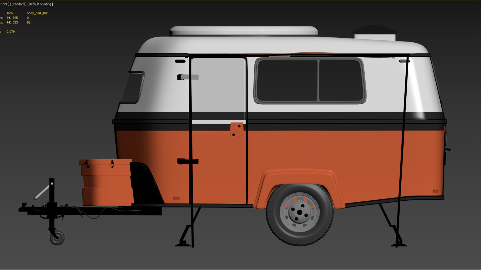MeerKat Camper Trailer Model - TurboSquid 1931587