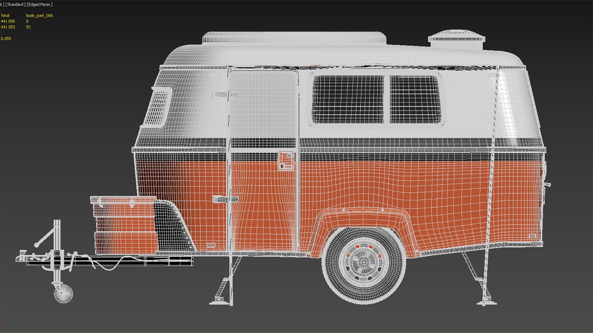 MeerKat Camper Trailer Model - TurboSquid 1931587