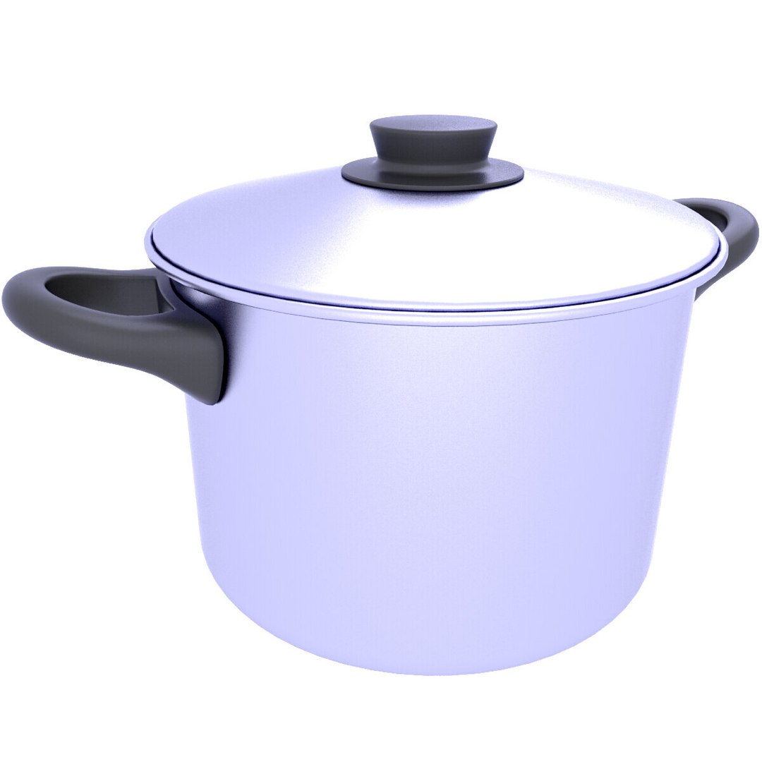 3D Model Metal Cooker Pot Stainless Steel 5 - TurboSquid 1775940
