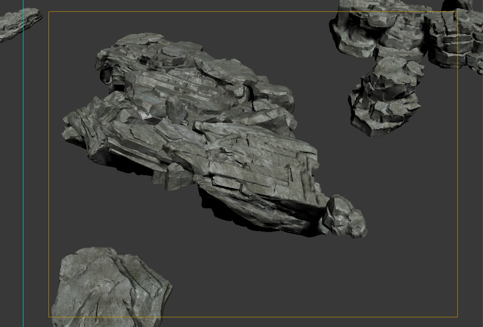 3D Stone Rocks Walls Model - TurboSquid 1192829