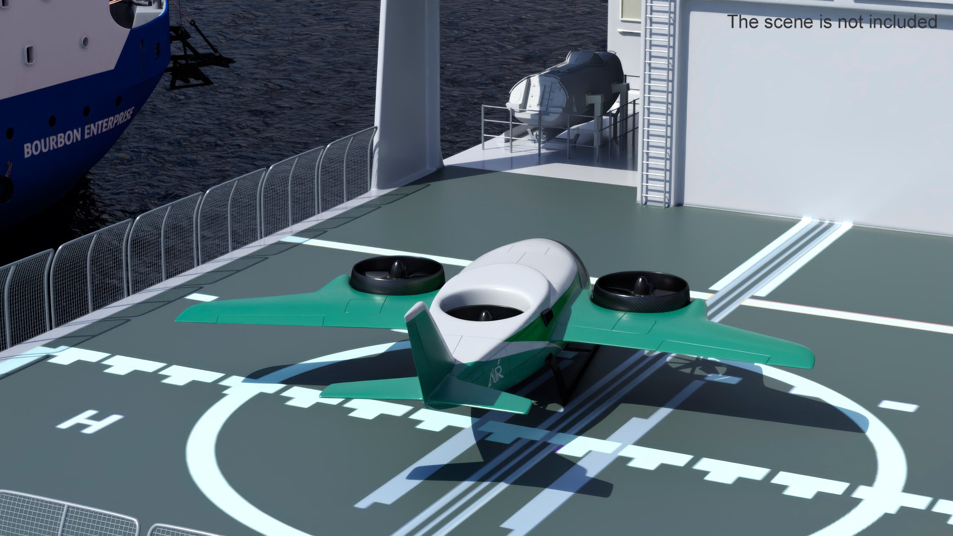 3D Model EVTOL Aircraft - TurboSquid 2246291