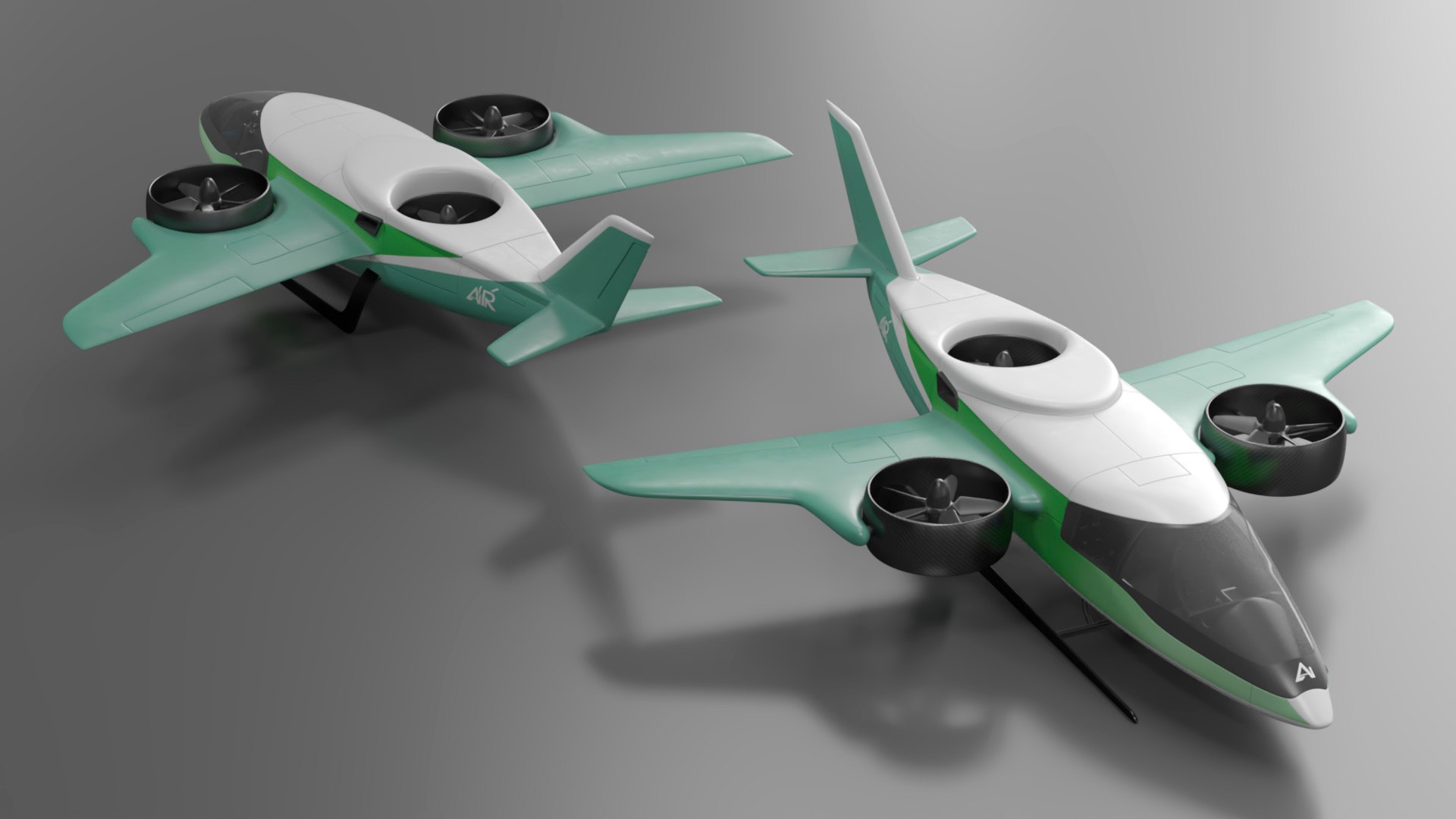 3D Model EVTOL Aircraft - TurboSquid 2246291