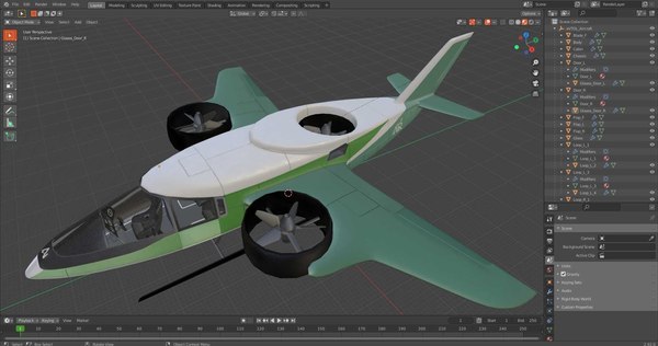 modelo 3d Aviones eVTOL - TurboSquid 2246291