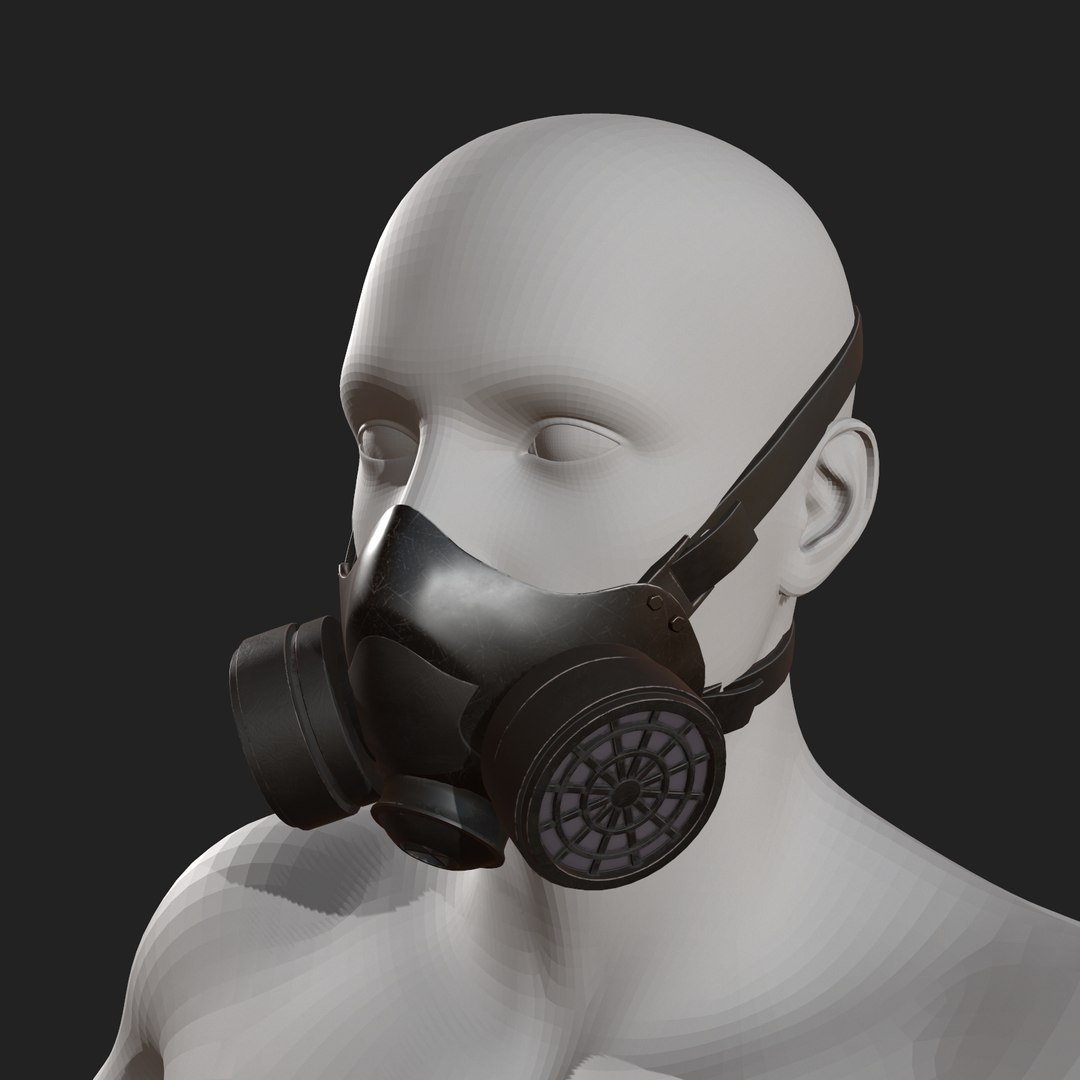 3D Gas Mask Model - TurboSquid 1517555