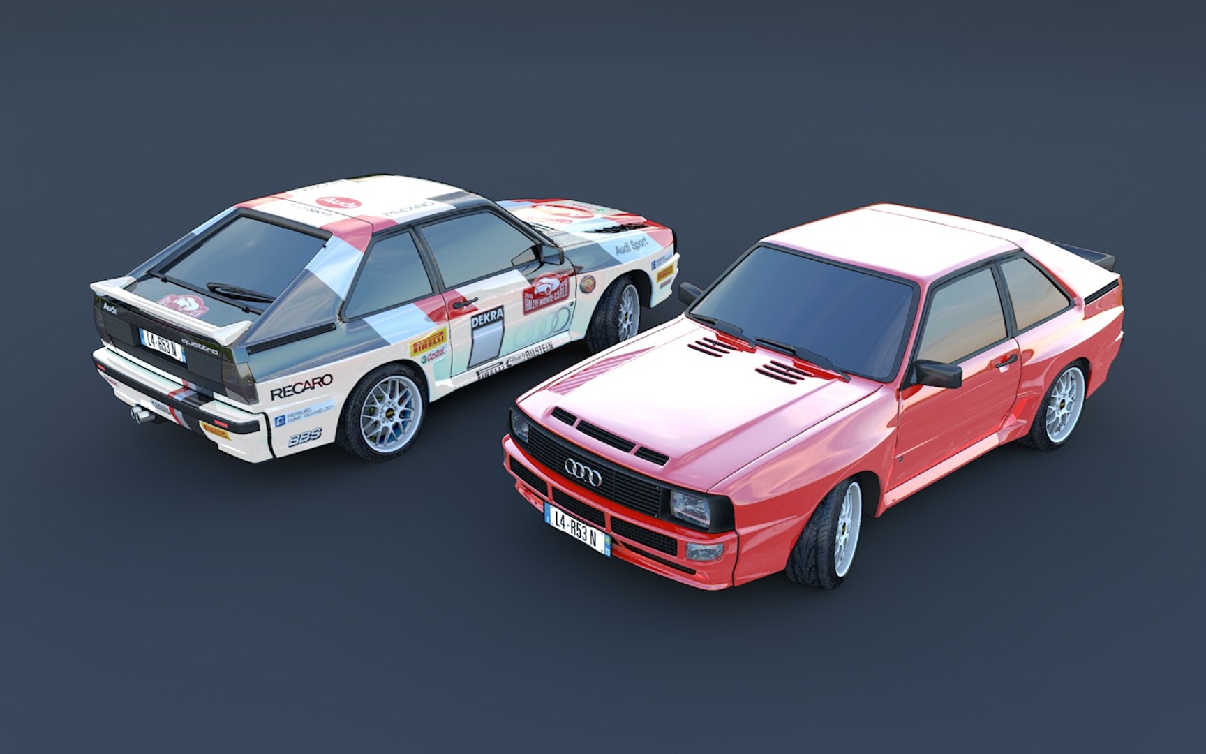 Audi Quattro 3d Model