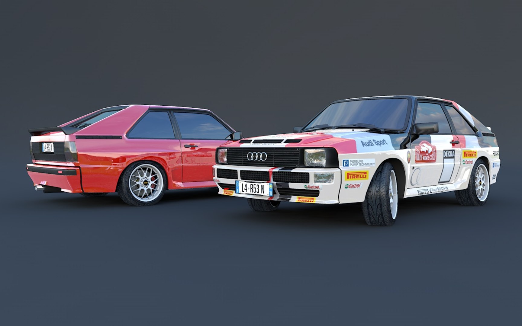 Audi Quattro 3d Model