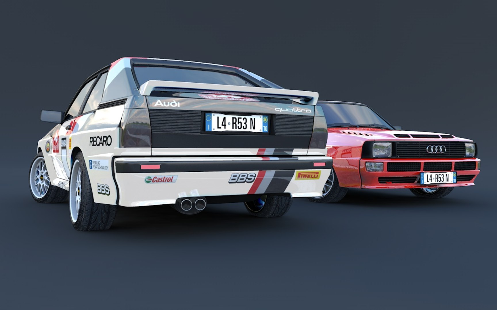 Audi Quattro 3d Model