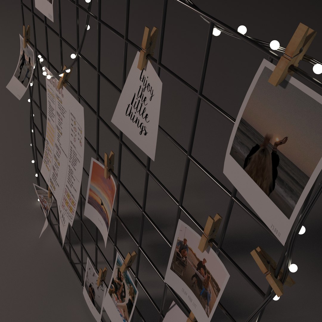 Moodboard Mood Board 3D Model - TurboSquid 1607636