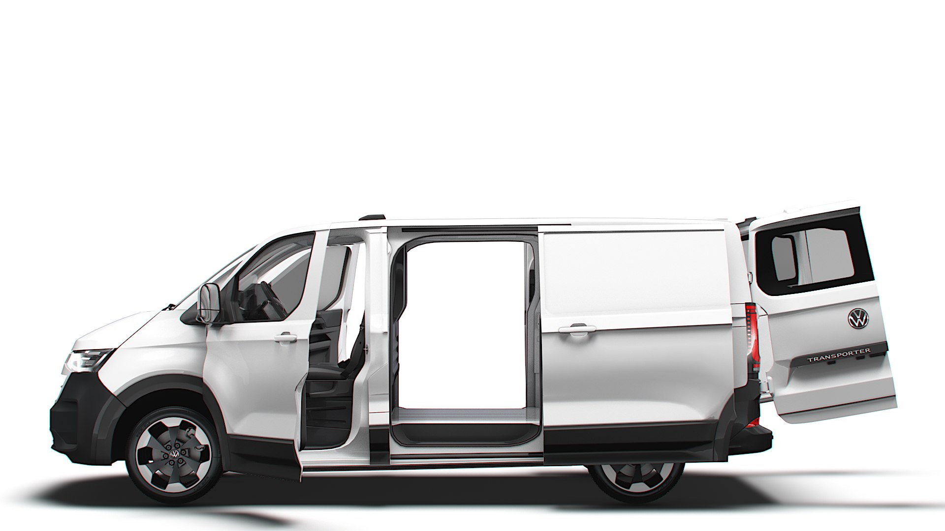 3D VW Transporter Van L1H1 2SD HQ Interior 2025 Model - TurboSquid 2312361