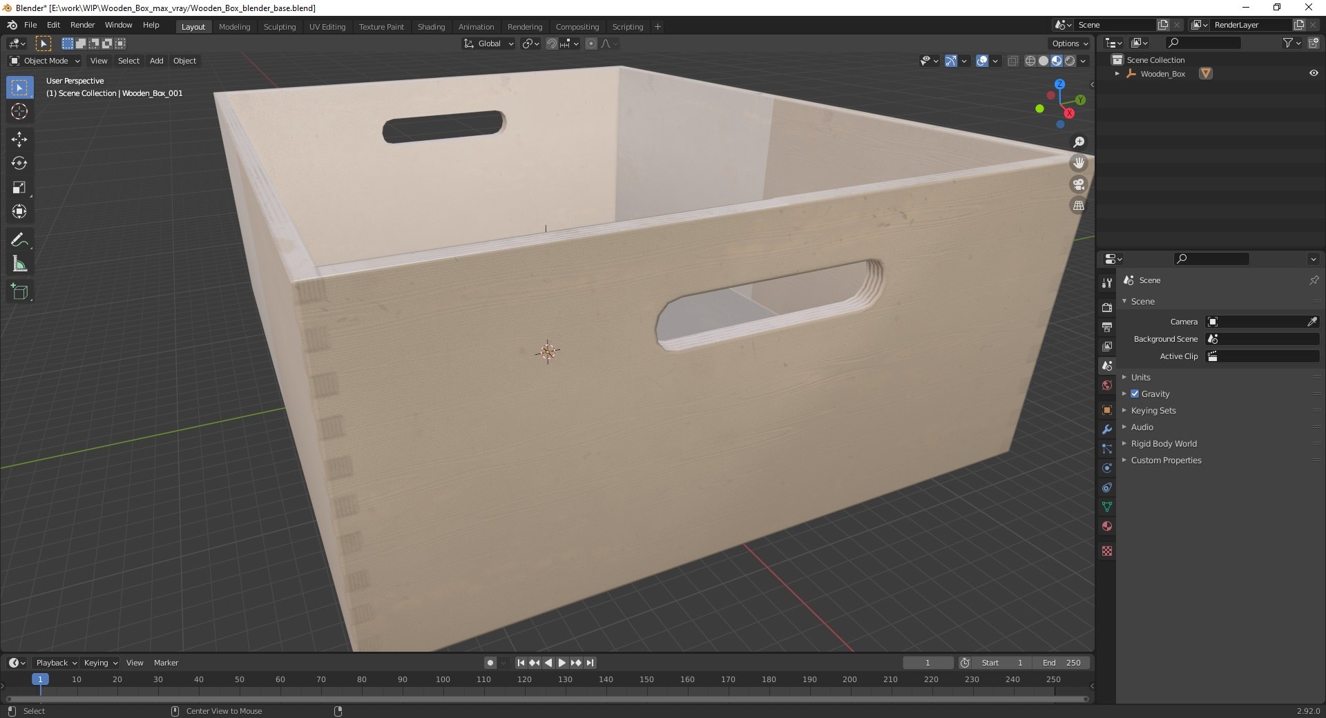 Wooden Box 3D Model - TurboSquid 2243523