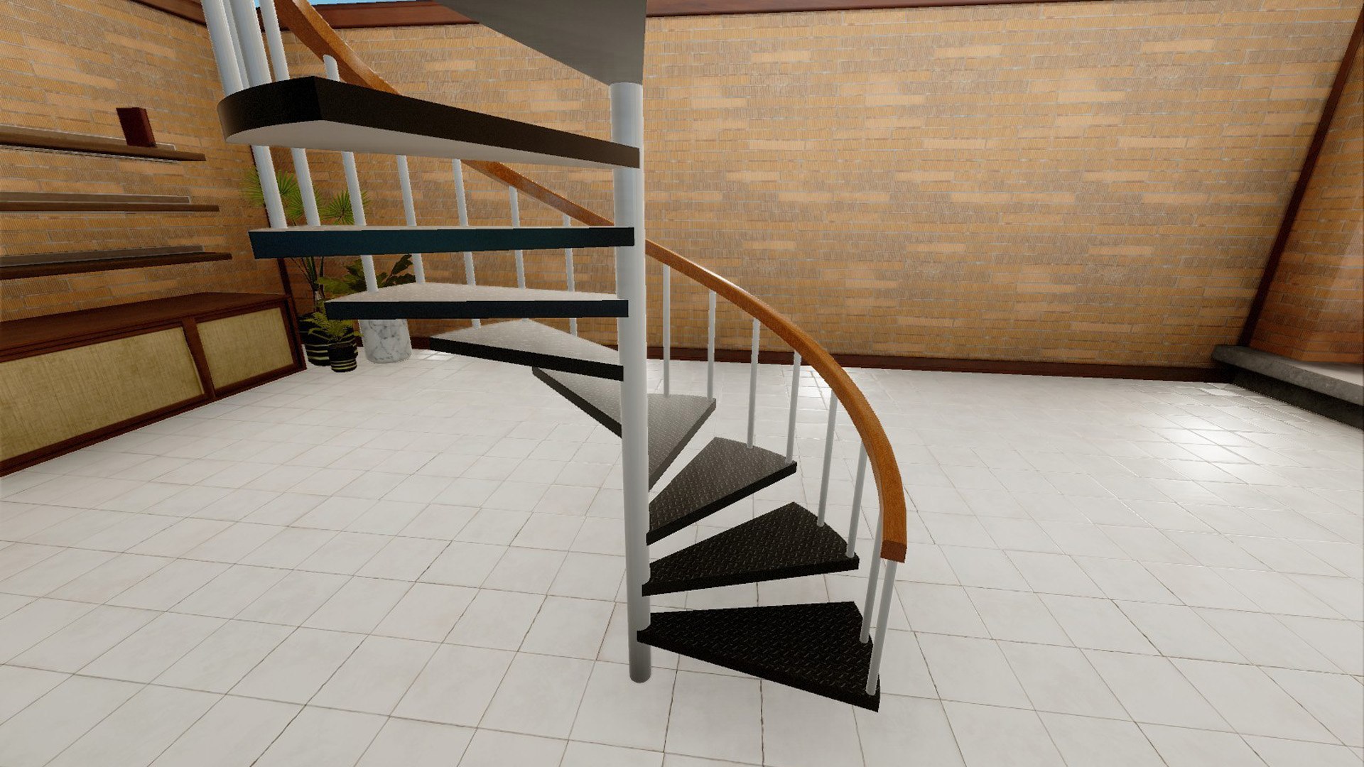 Spiral Staircase 3D Model - TurboSquid 2260081