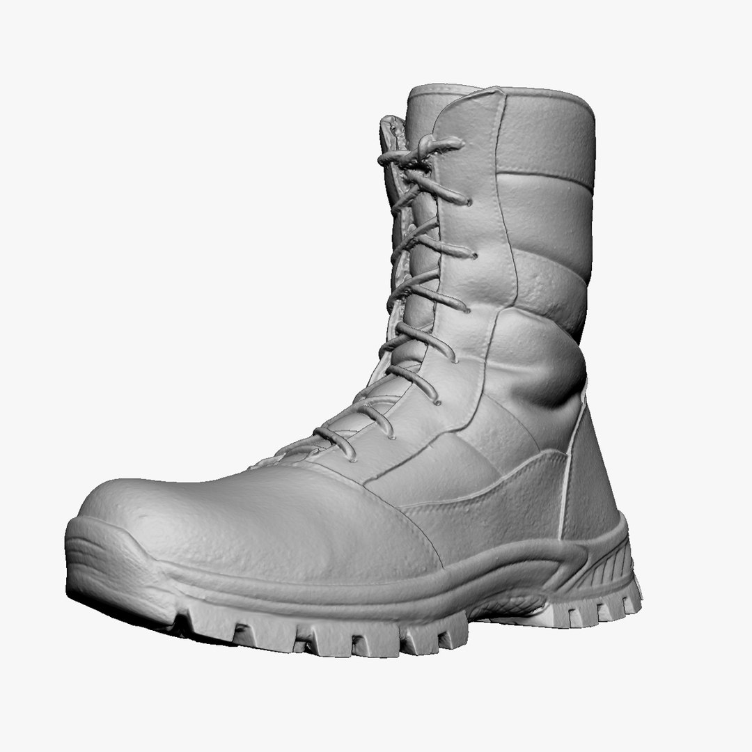 3D Military Boot Model - TurboSquid 1828365