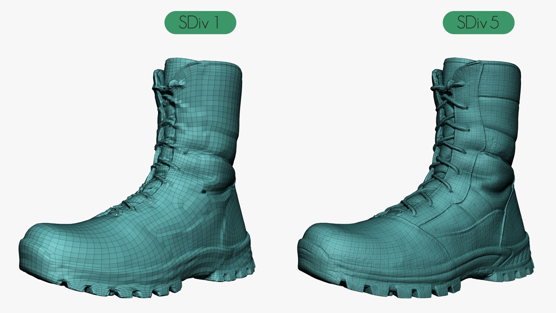 3D Military Boot Model - TurboSquid 1828365