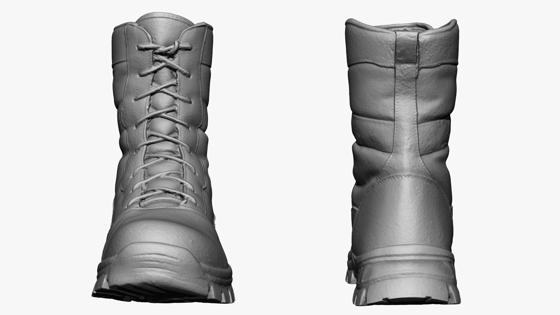 3D Military Boot Model - TurboSquid 1828365