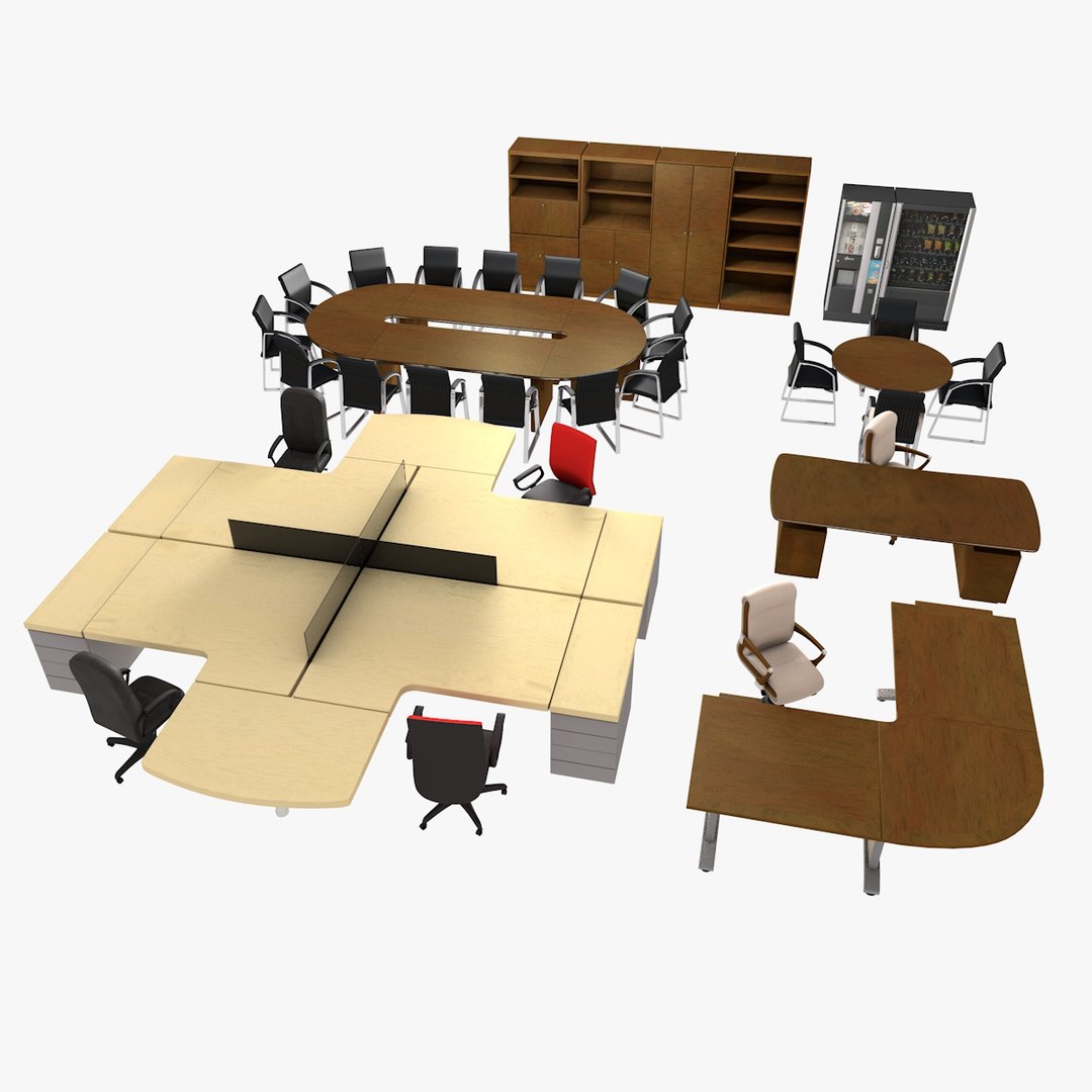 3d C4d Office Pack V1