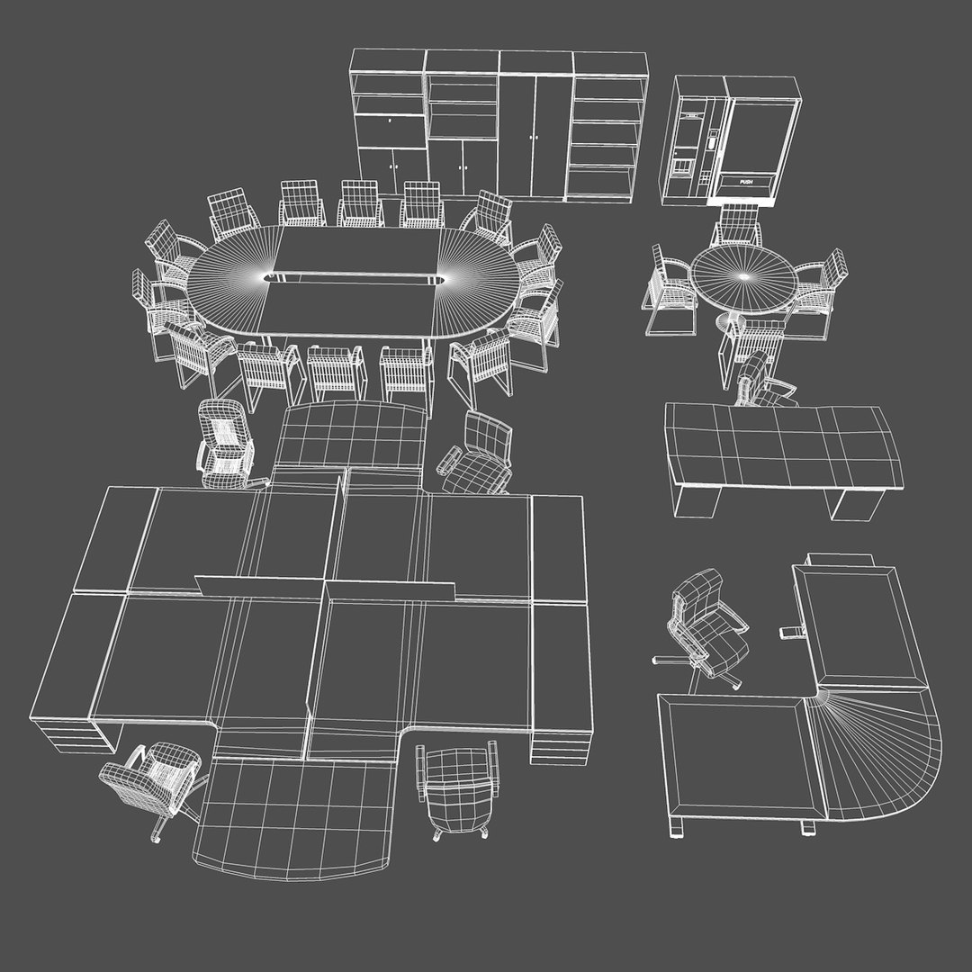 3d C4d Office Pack V1