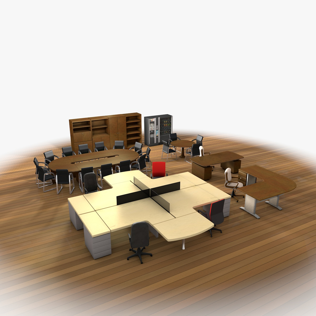 3d C4d Office Pack V1