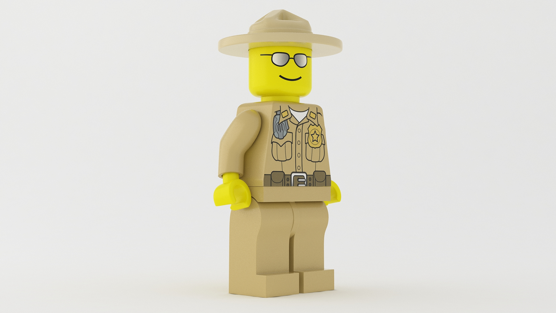 3D lego sheriff - TurboSquid 1713205