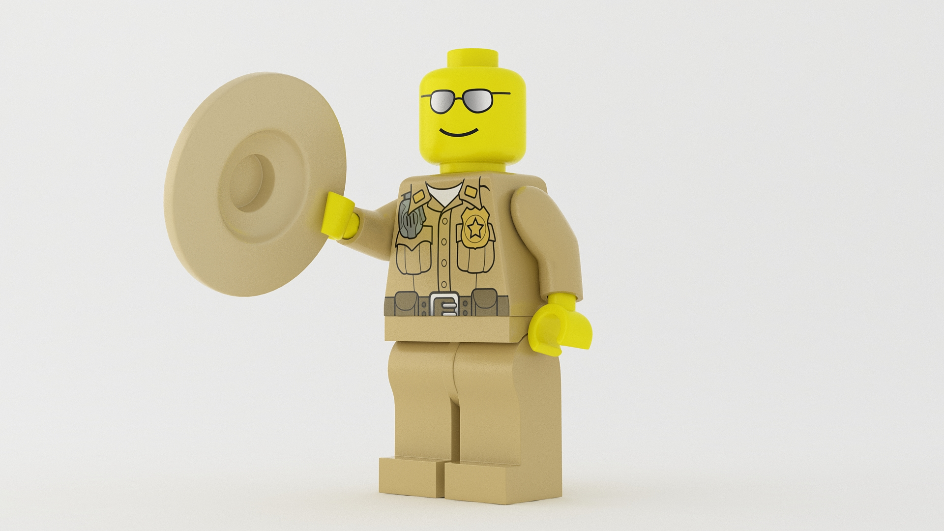 3D lego sheriff - TurboSquid 1713205