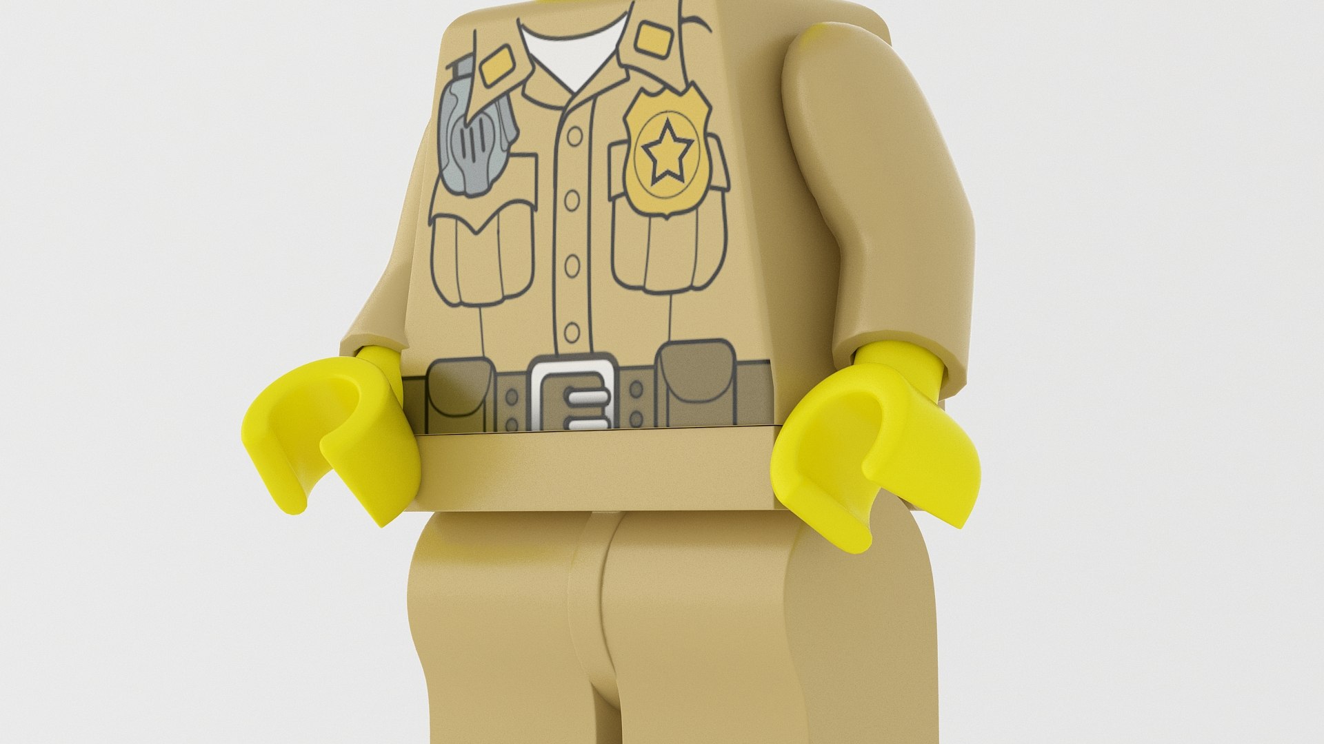 3D lego sheriff - TurboSquid 1713205