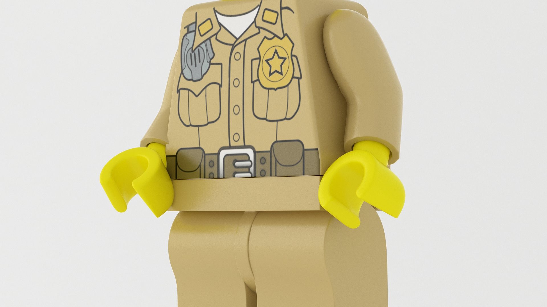 3D lego sheriff - TurboSquid 1713205