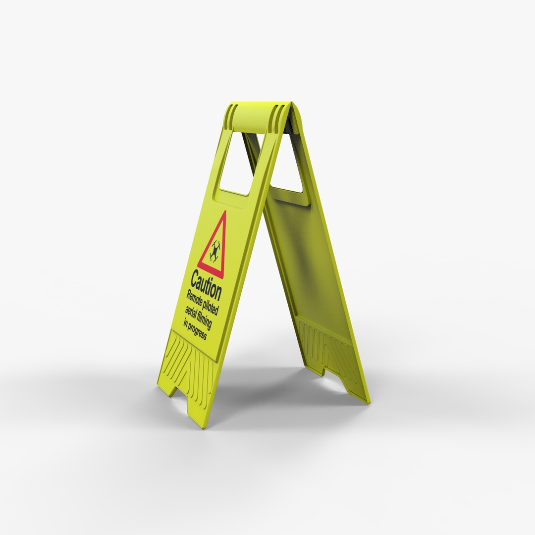 Street warning sign model - TurboSquid 1157028