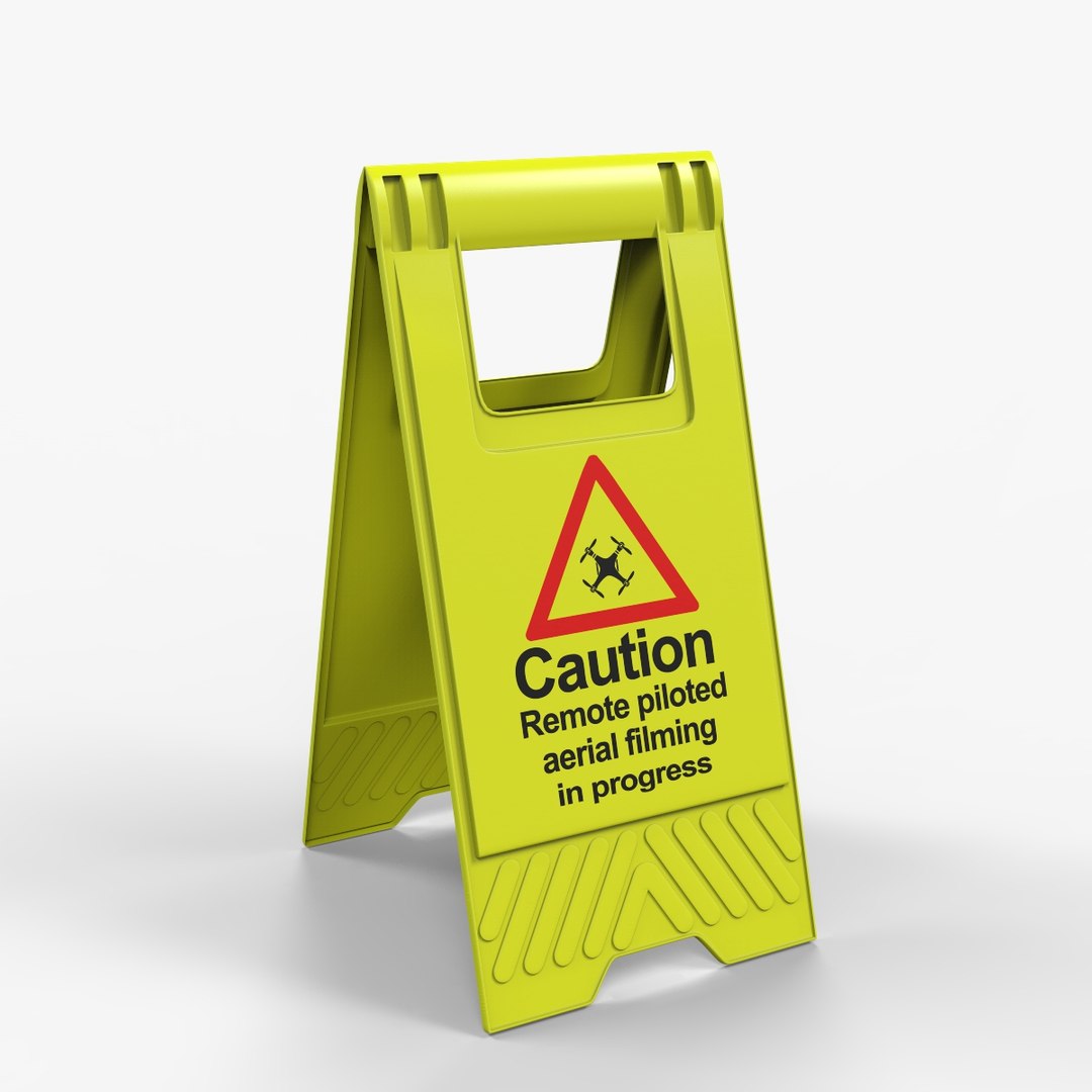 Street warning sign model - TurboSquid 1157028