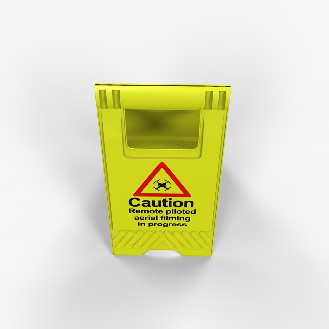 Street warning sign model - TurboSquid 1157028