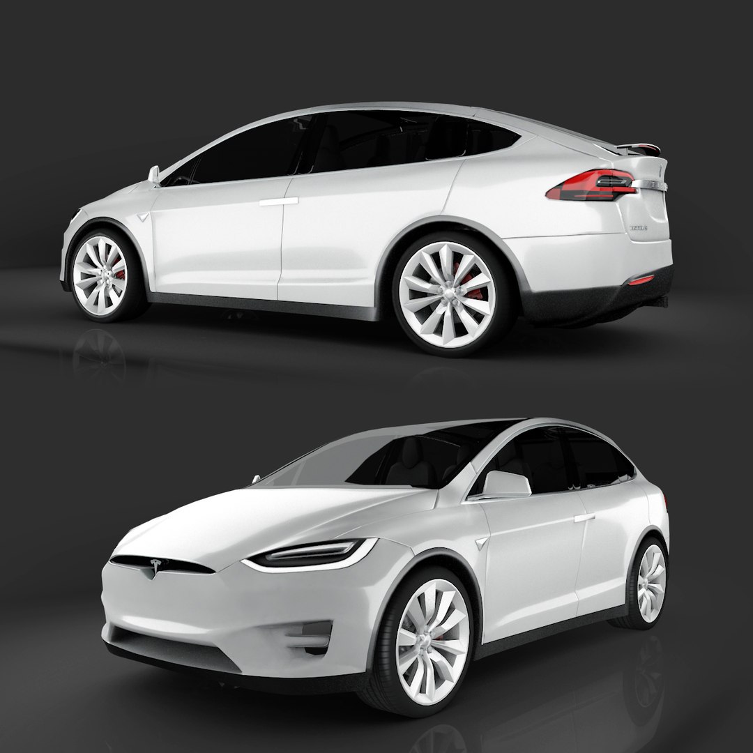 Tesla X Modeled 3D Model - TurboSquid 1540371