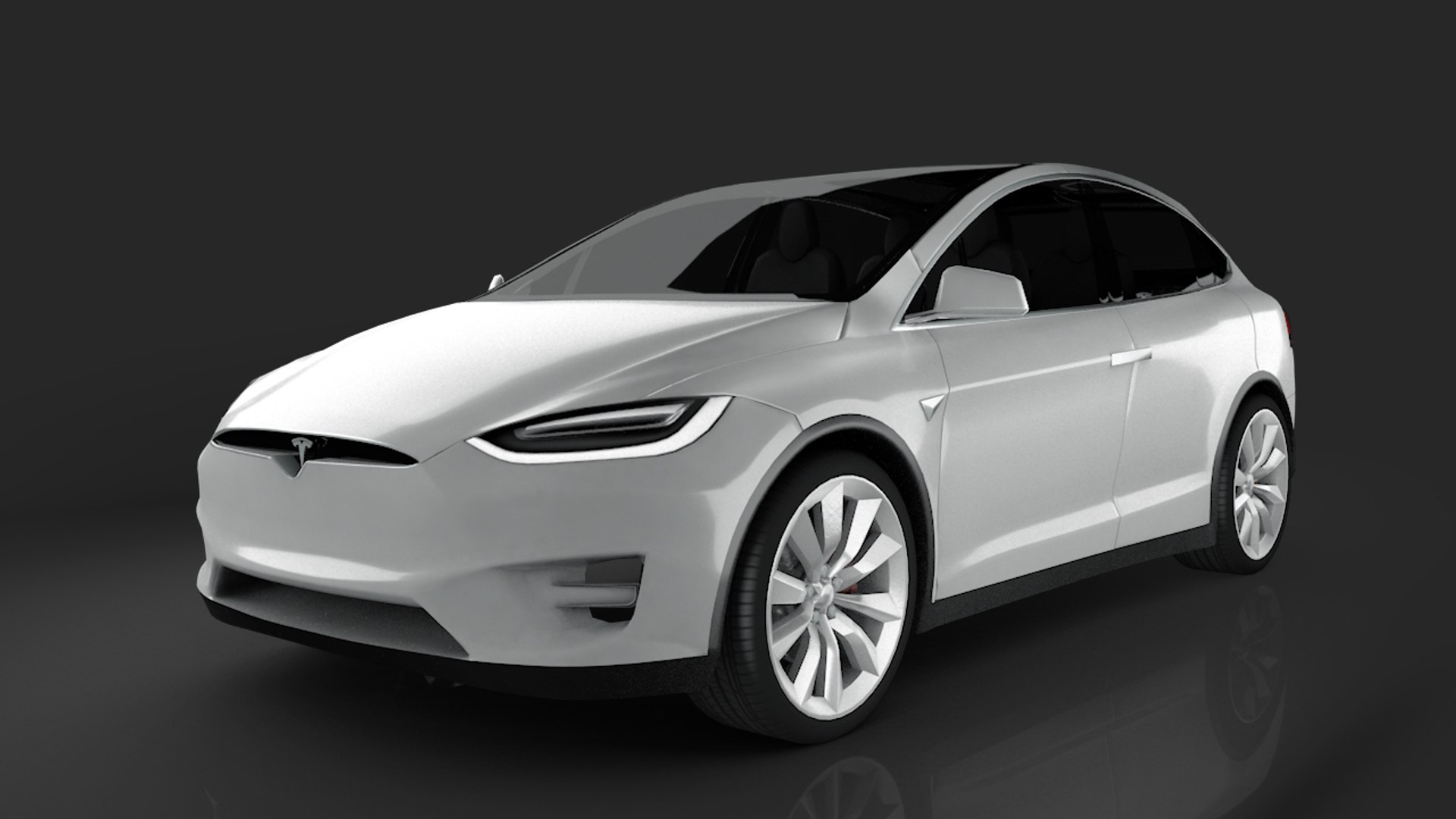 Tesla X Modeled 3D Model - TurboSquid 1540371