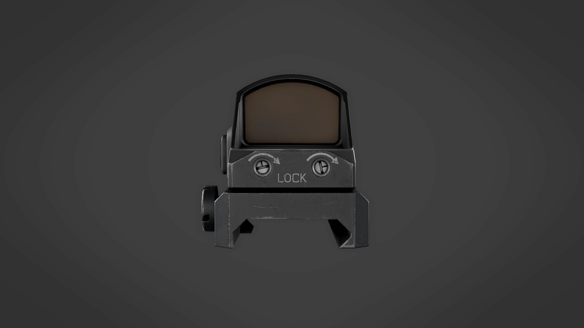 Reflex Sight Handgun 3D - TurboSquid 1788846