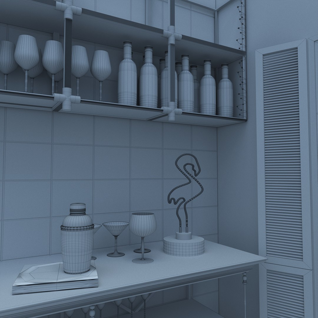 3D Bar Neon Model - TurboSquid 1445785