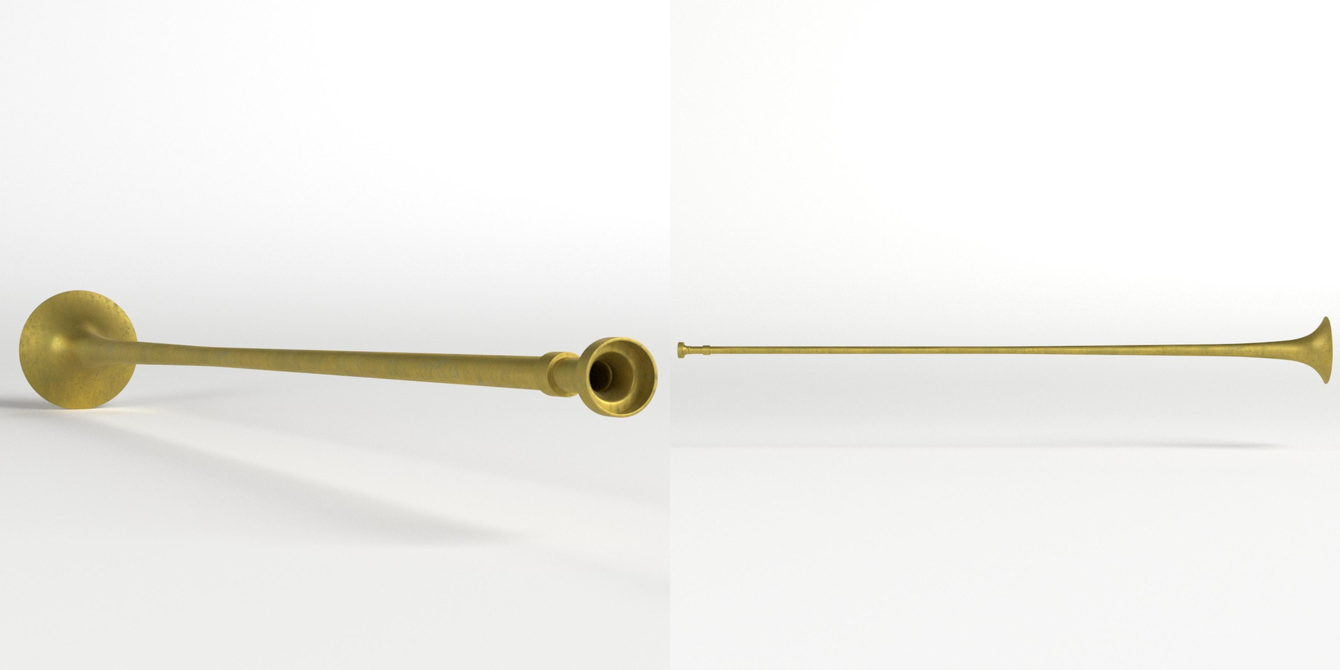 3D long trumpet model - TurboSquid 1423289