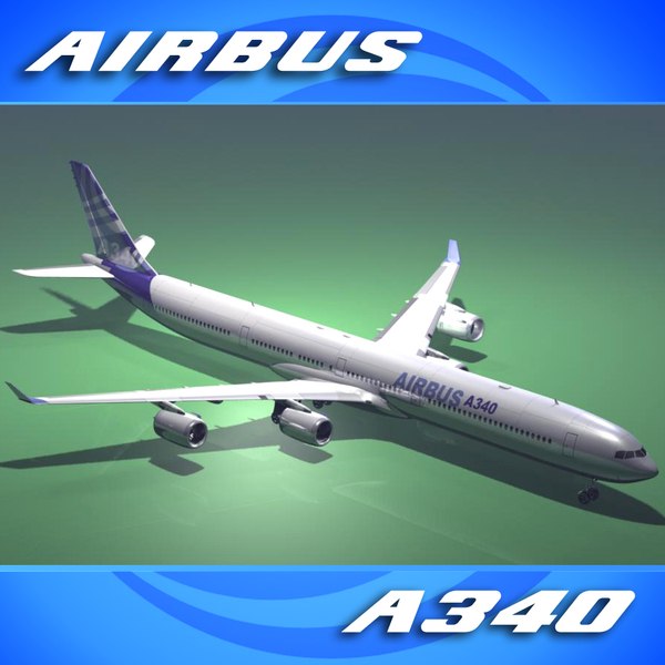 airbus a340-600 a340 3d model