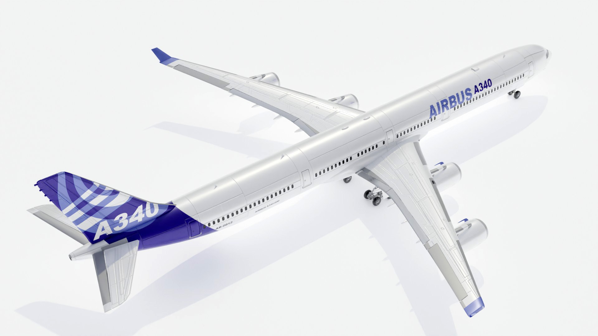 Airbus A340-600 A340 3d Model