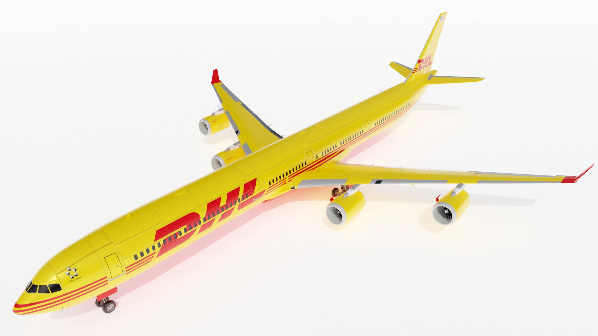 Airbus A340-600 A340 3d Model