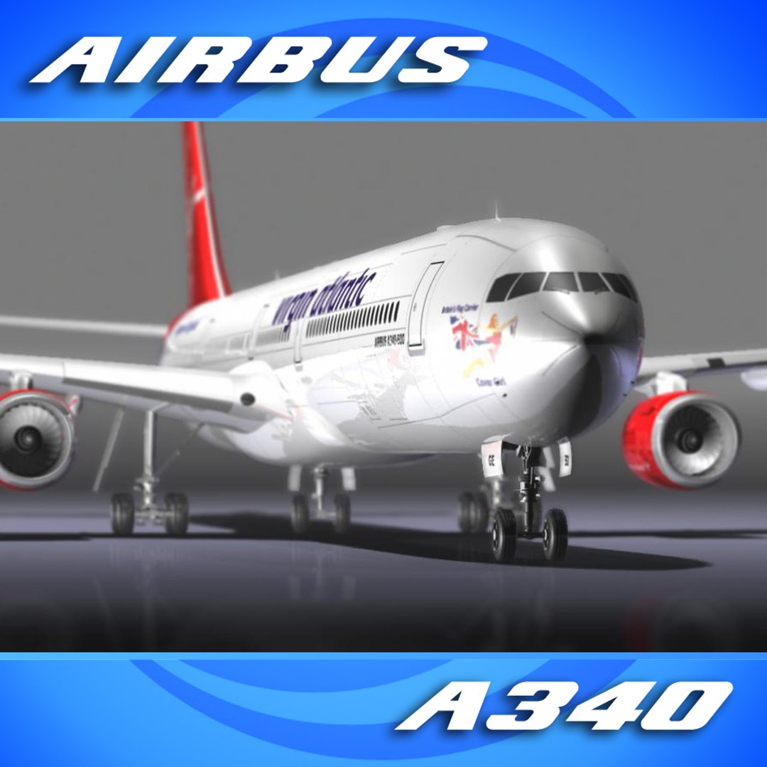 airbus a340-600 a340 3d model