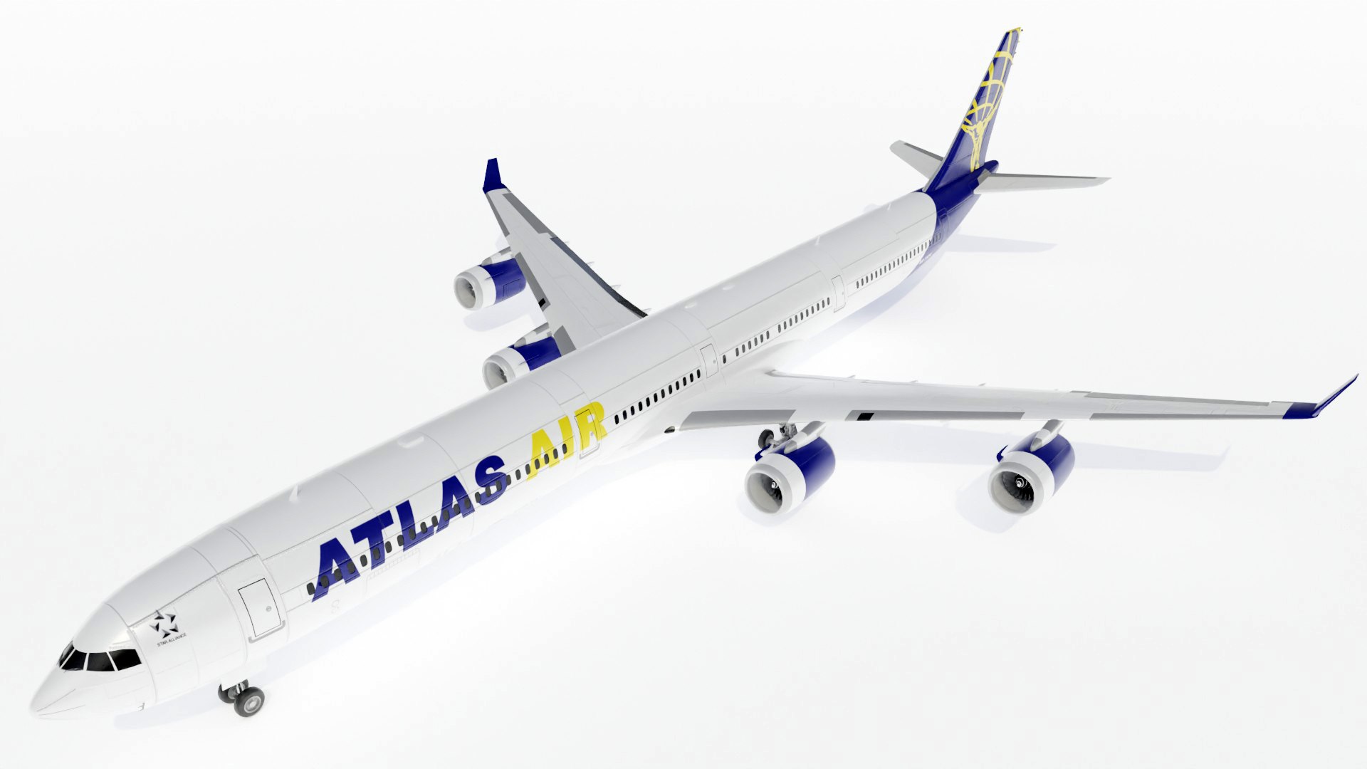 Airbus A340-600 A340 3d Model