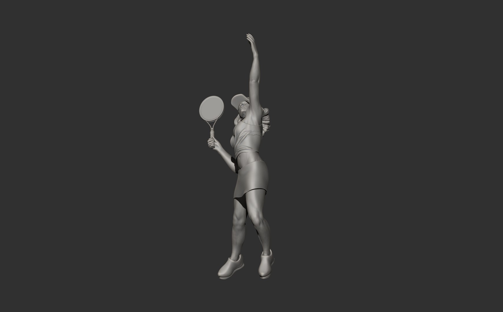 Tennis Player Pose Printing Model - TurboSquid 1603632