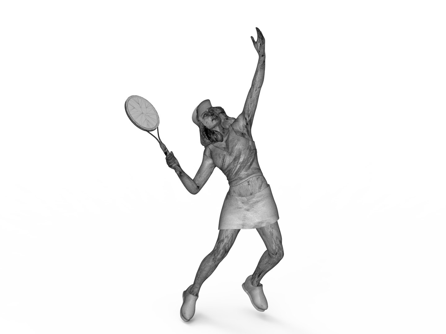 Tennis Player Pose Printing Model - TurboSquid 1603632