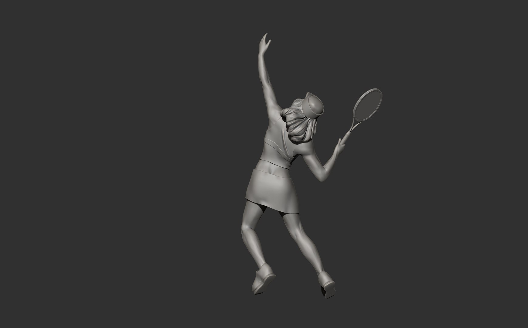 Tennis Player Pose Printing Model - TurboSquid 1603632